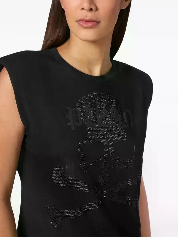 Philipp Plein Skull Embellished Tank Top
