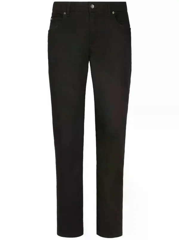 Dolce & Gabbana Logo-plaque Slim-fit Jeans