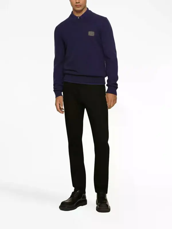 Dolce & Gabbana Logo-plaque Slim-fit Jeans