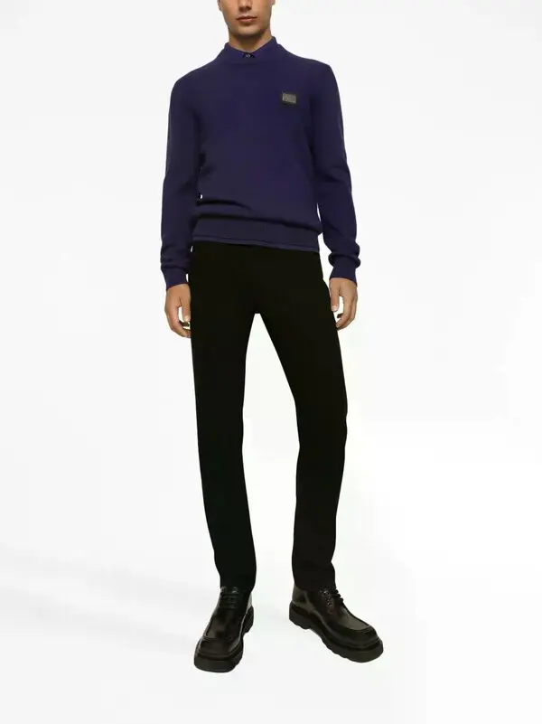 Dolce & Gabbana Logo-plaque Slim-fit Jeans