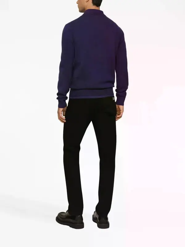Dolce & Gabbana Logo-plaque Slim-fit Jeans