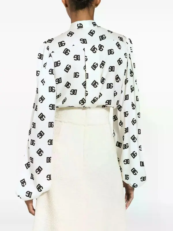 Dolce & Gabbana Logo-print Shirt With Scarf