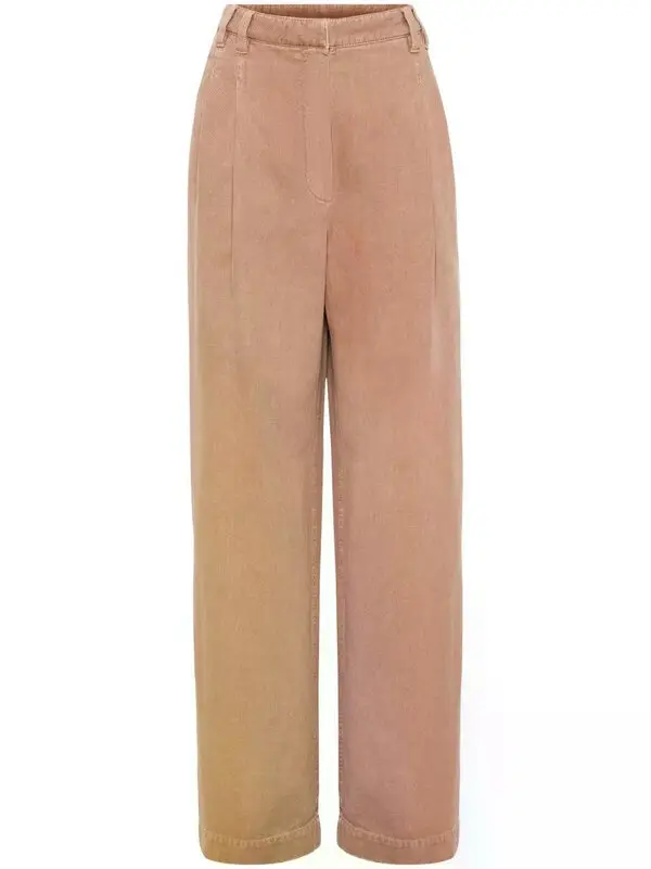 Brunello Cucinelli Pleated Wide-leg Trousers
