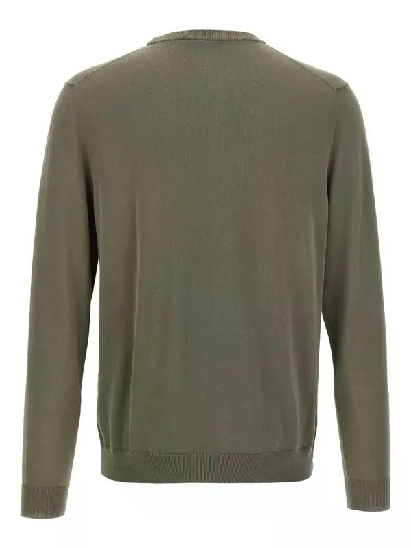 ZANONE Cotton Crew Neck Sweater - Green