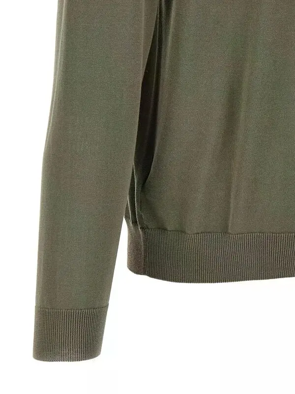 ZANONE Cotton Crew Neck Sweater - Green