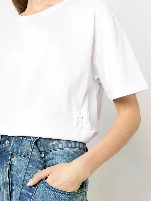 Alexander Wang Puff Logo Cotton T-shirt