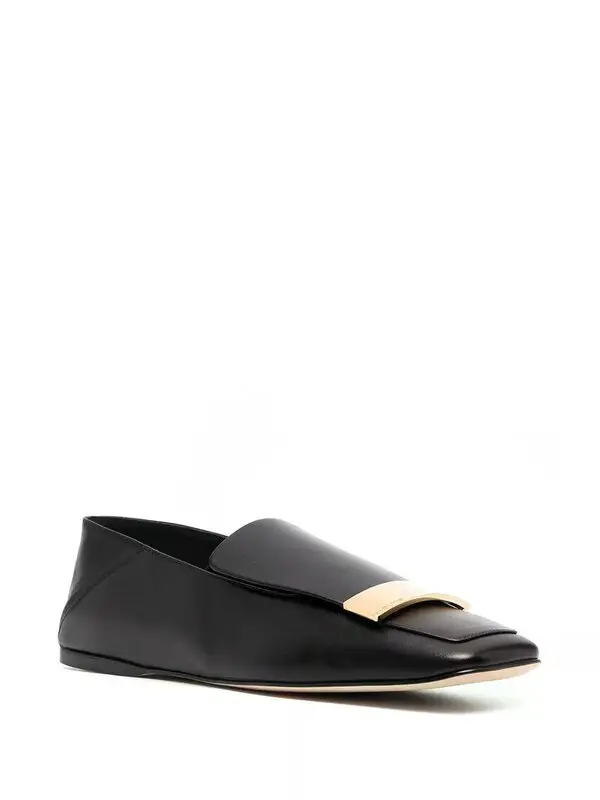 SERGIO ROSSI Square-toe Loafers