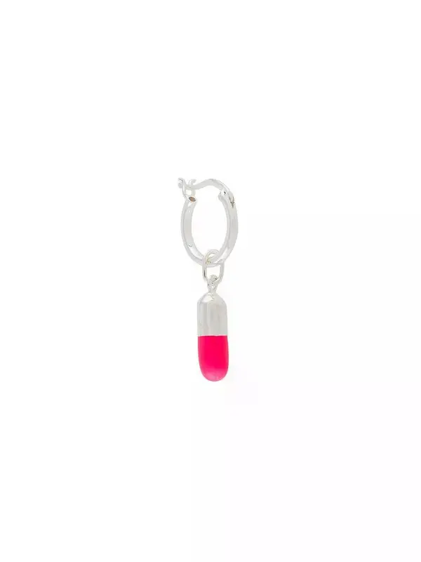TRUE ROCKS Mini Pill Hoop Earring - Silver