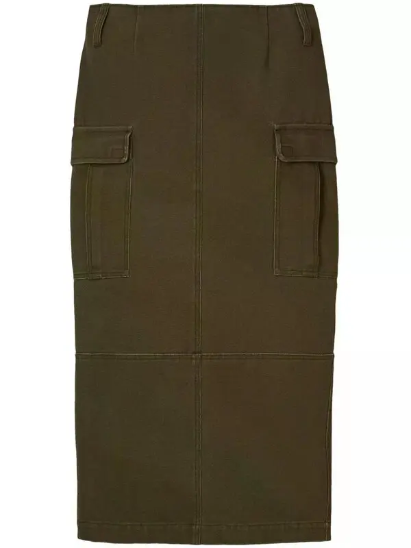 Marc Jacobs Cotton Canvas Cargo Midi Skirt