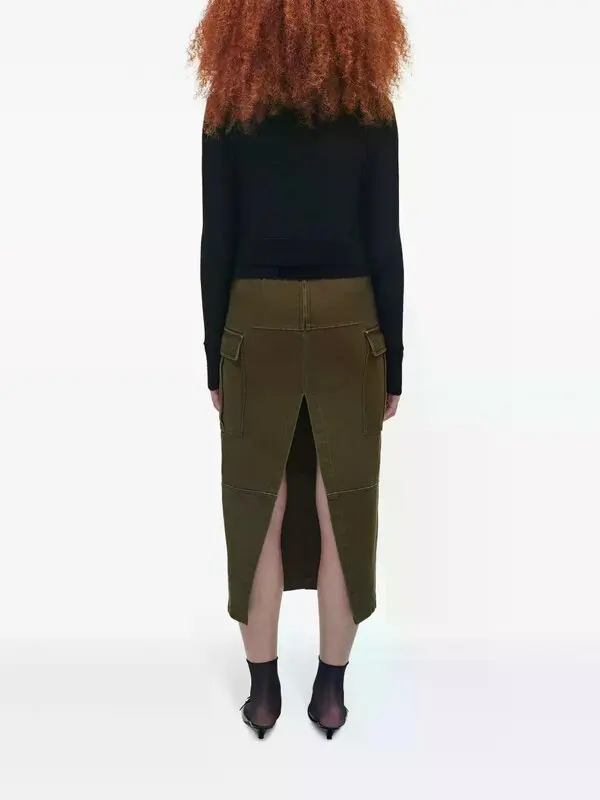 Marc Jacobs Cotton Canvas Cargo Midi Skirt