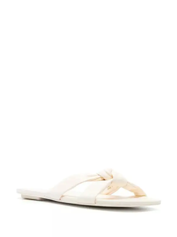 STUART WEITZMAN Flat-sole Leather Mules