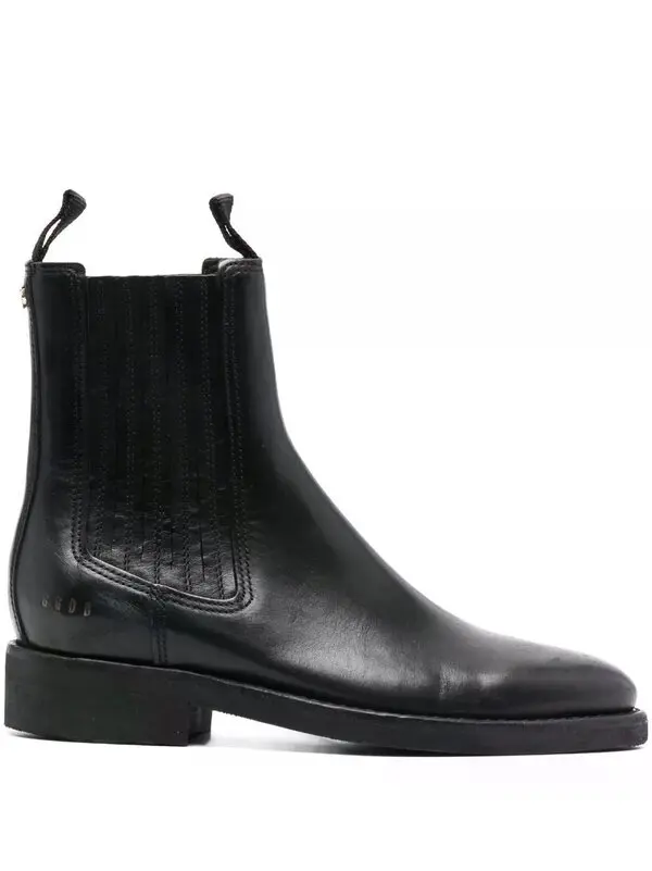 GOLDEN GOOSE Logo-charm Leather Boots