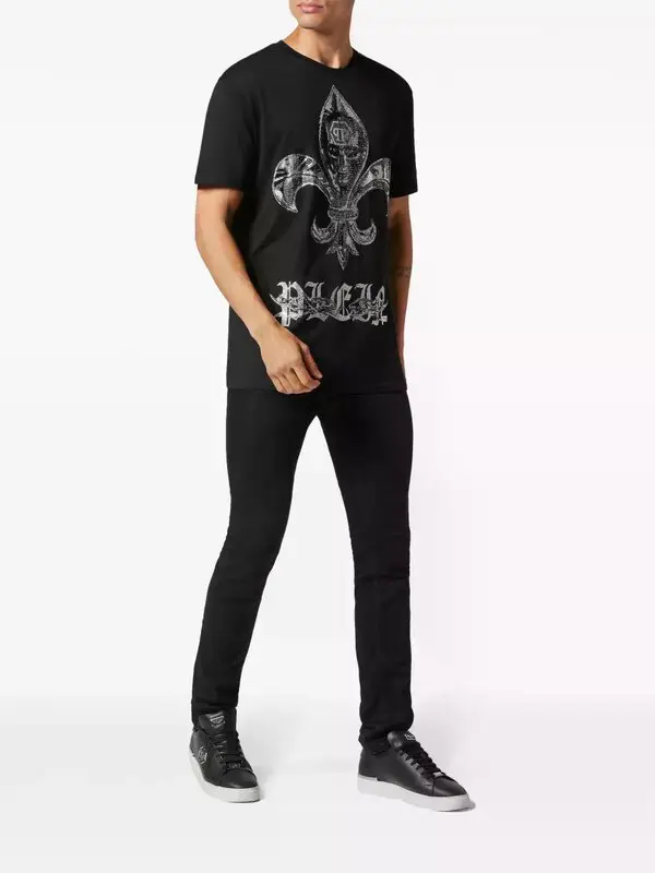 Philipp Plein Chrome-print Round-neck T-shirt
