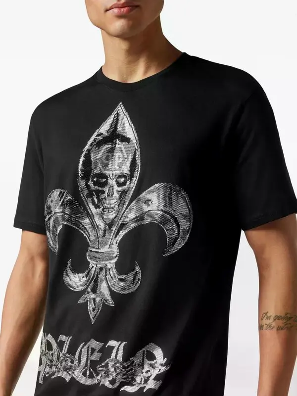 Philipp Plein Chrome-print Round-neck T-shirt