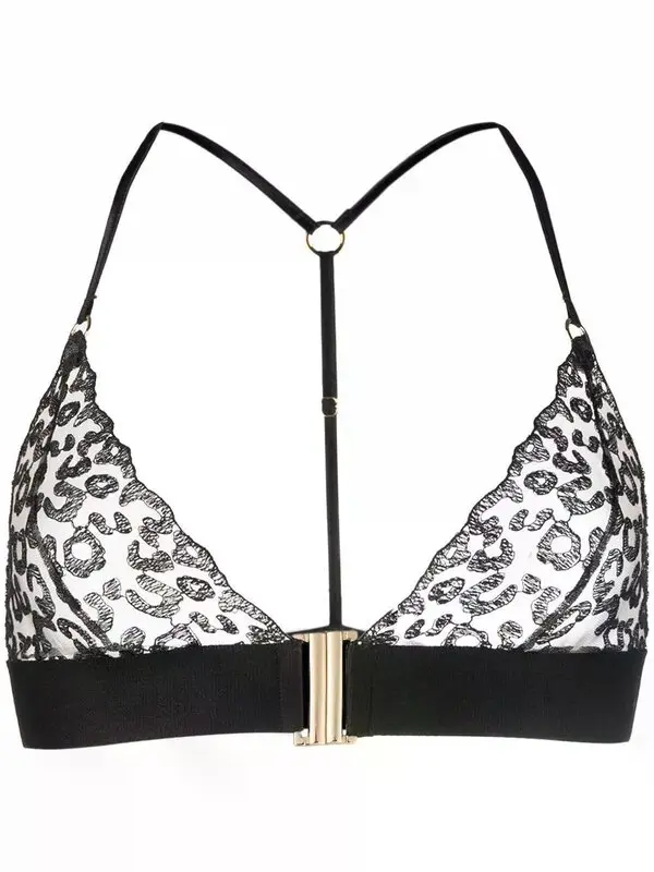 FLEUR OF ENGLAND Kittie Semi-sheer Bra - Black
