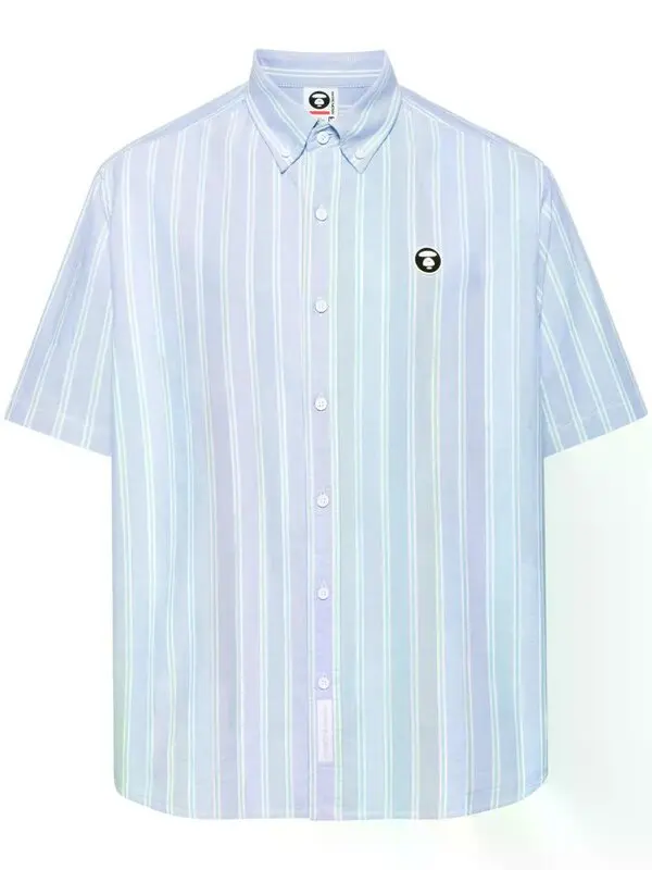 AAPE BY *A BATHING APE Striped Cotton Shirt