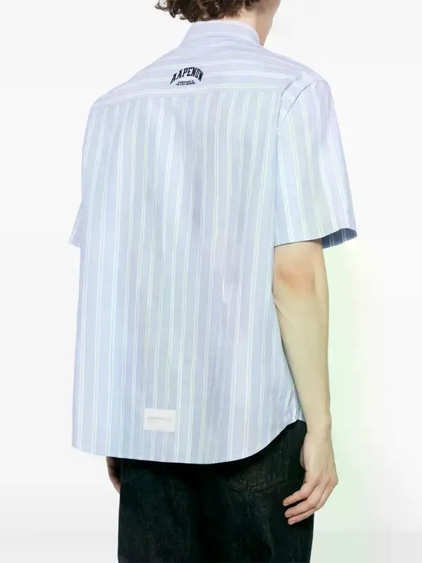 AAPE BY *A BATHING APE Striped Cotton Shirt