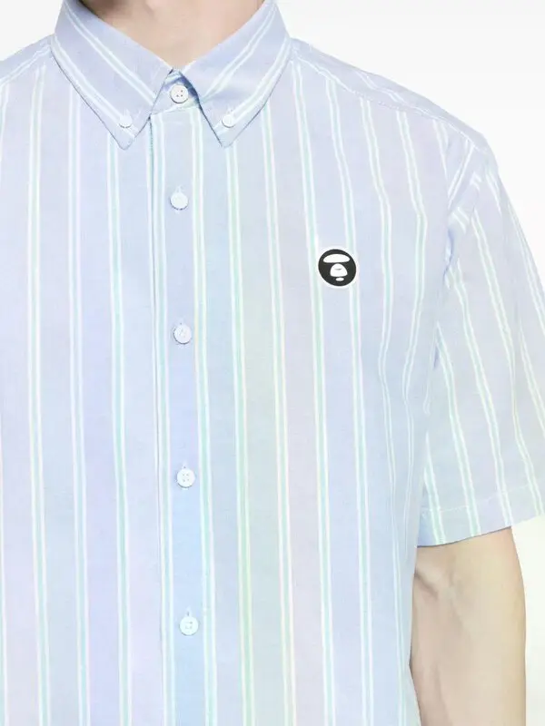 AAPE BY *A BATHING APE Striped Cotton Shirt