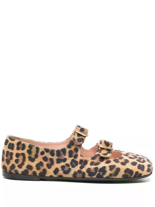 Agl Leopard-print Ballet Flats