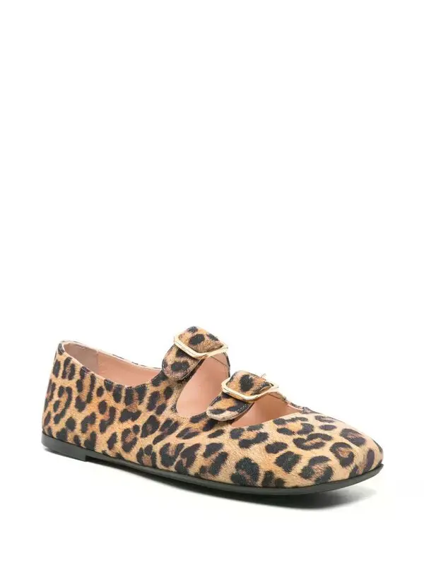 Agl Leopard-print Ballet Flats