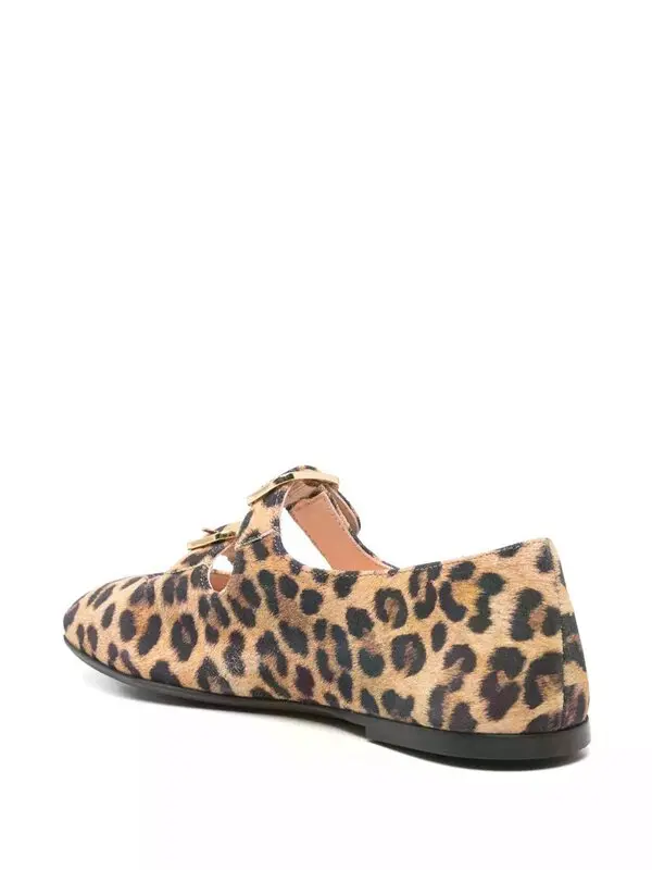 Agl Leopard-print Ballet Flats