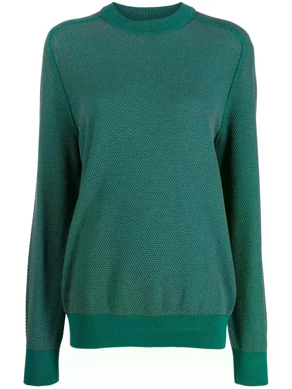 BOSS Textured Round-neck Jumper