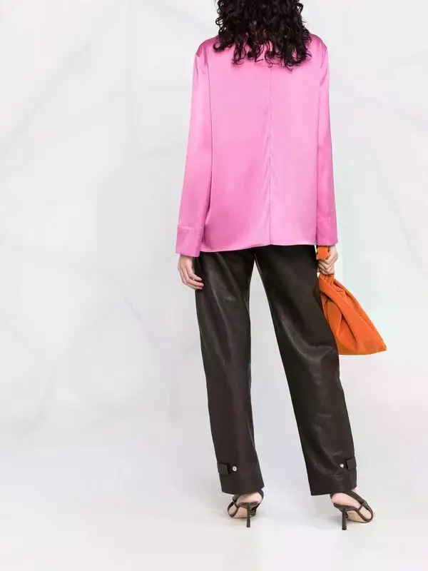 Jacquemus La Chemise Notte Satin Shirt - Pink