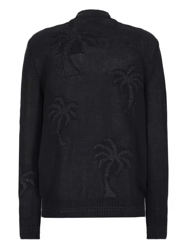 LANEUS Palm Tree Embroidered Jacket