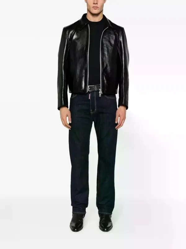 Dsquared2 Slim-leg Jeans With Logo Patch - Blue