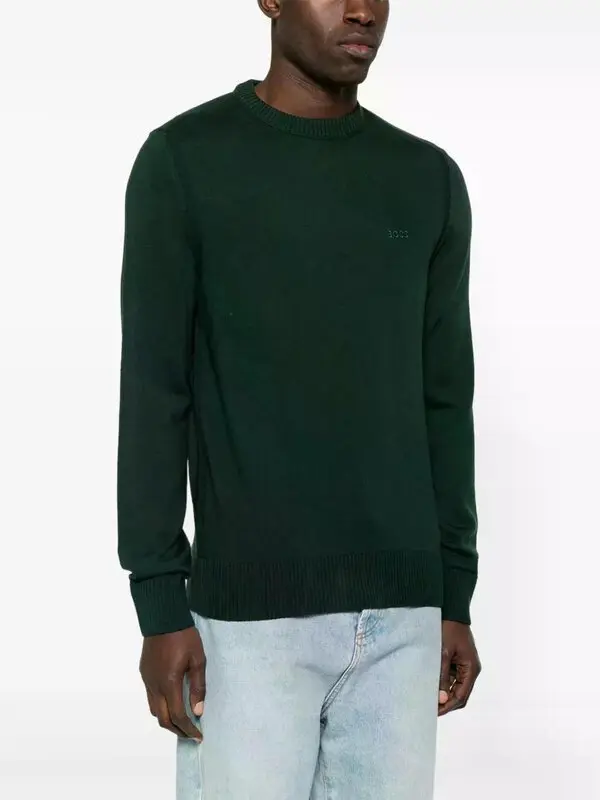 BOSS Logo-embroidered Sweater