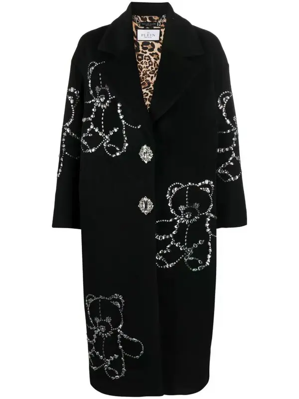 Philipp Plein Castoni Teddy Bear Oversized Coat