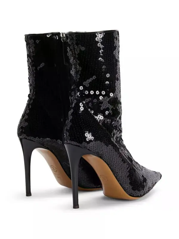 Alexandre Vauthier Sequin-embellished Boots - Black