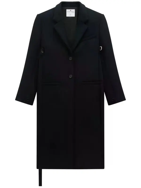 COURREGES Strap-detail Single-breasted Coat