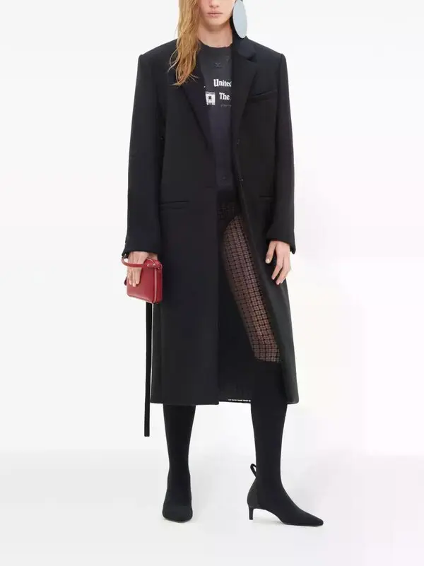 COURREGES Strap-detail Single-breasted Coat