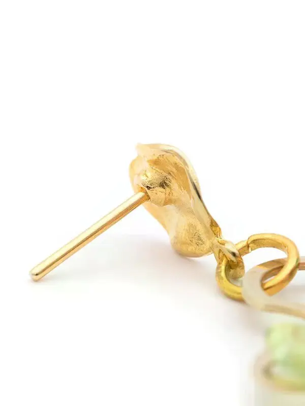 AMIR SLAMA Floral-appliqué Asymmetric Earrings