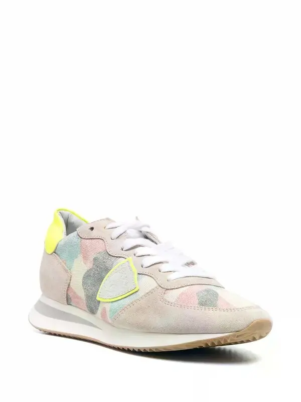 Philippe Model Trpx Camouflage-print Sneakers - Neutrals
