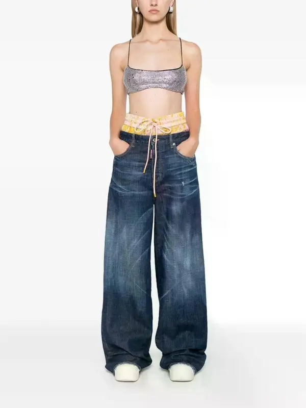 Dsquared2 Traveller Wide Leg Jeans