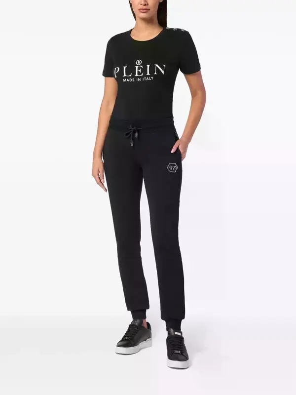 Philipp Plein Crystal-embellished Track Pants