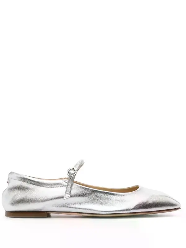 AeydĒ Aline Babies Metallic Ballerina Shoes - Silver