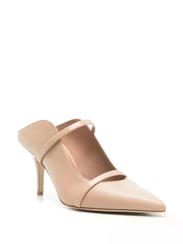 MALONE SOULIERS 80mm Maureen Mules - Neutrals