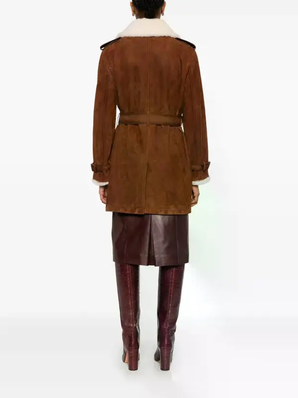 Ermanno Scervino Double-breasted Shearling Coat