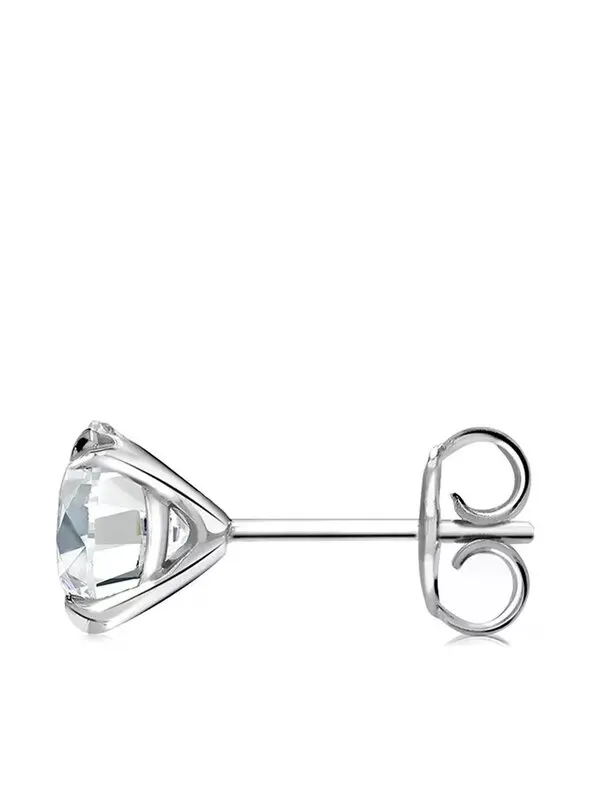 PRAGNELL 18kt White Gold Diamond Windsor Stud Earrings - Silver
