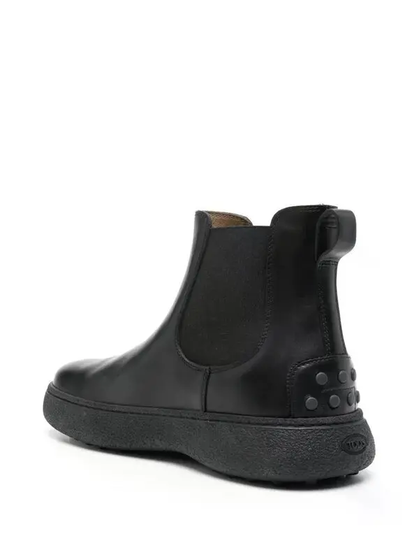 TOD'S Logo-debossed Leather Boots