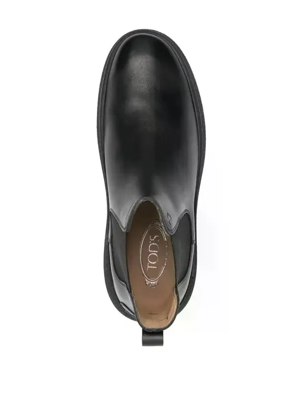 TOD'S Logo-debossed Leather Boots
