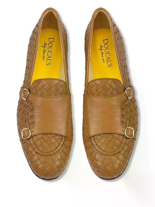 DOUCAL'S Double-buckle Loafers