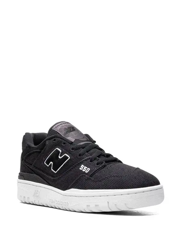 NEW BALANCE 550 Suede Low-top Sneakers - Black