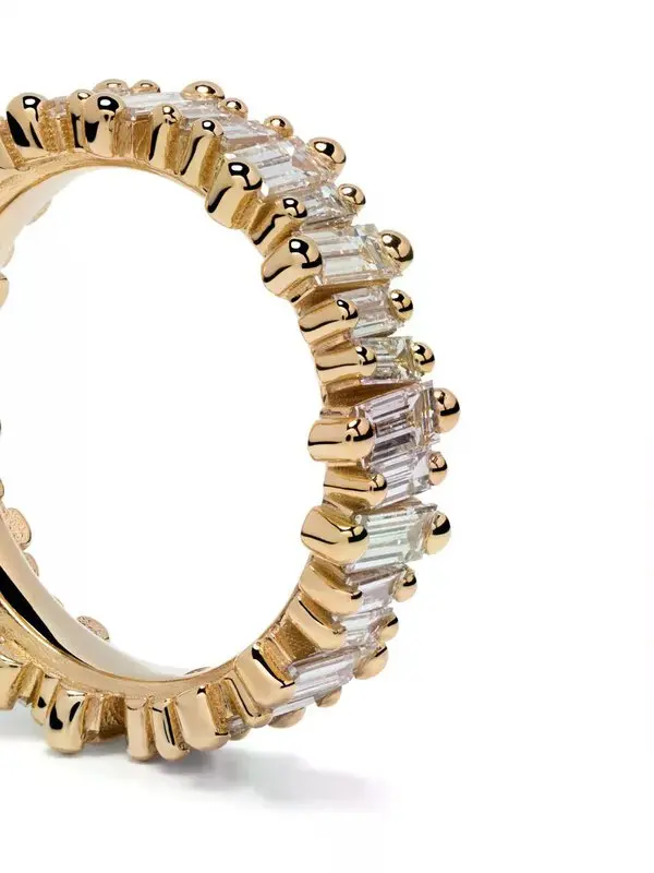 SUZANNE KALAN 18kt Yellow Bold Diamond Eternity Ring - Gold
