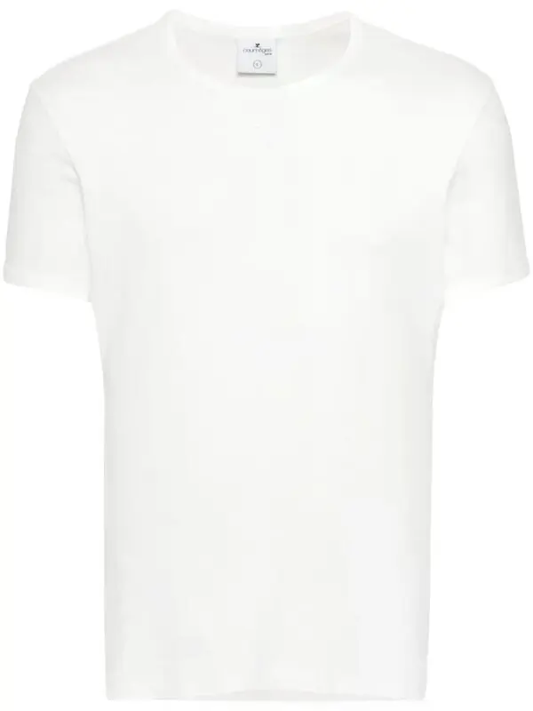COURREGES Logo-appliqué T-shirt