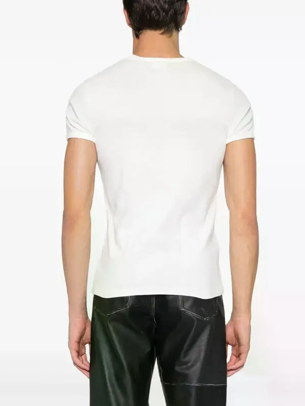 COURREGES Logo-appliqué T-shirt