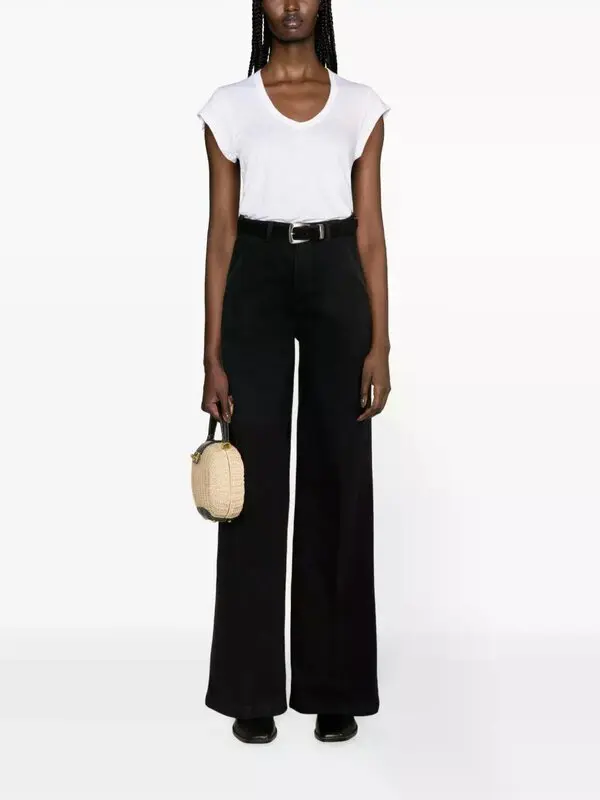 MARANT ETOILE Zankou Linen T-shirt - White